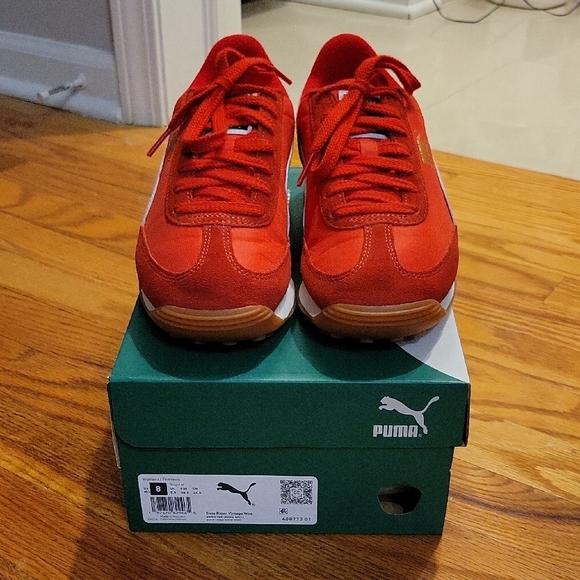 Puma | Shoes | Puma Easy Rider Vintage Red And White Retro Sneakers ...